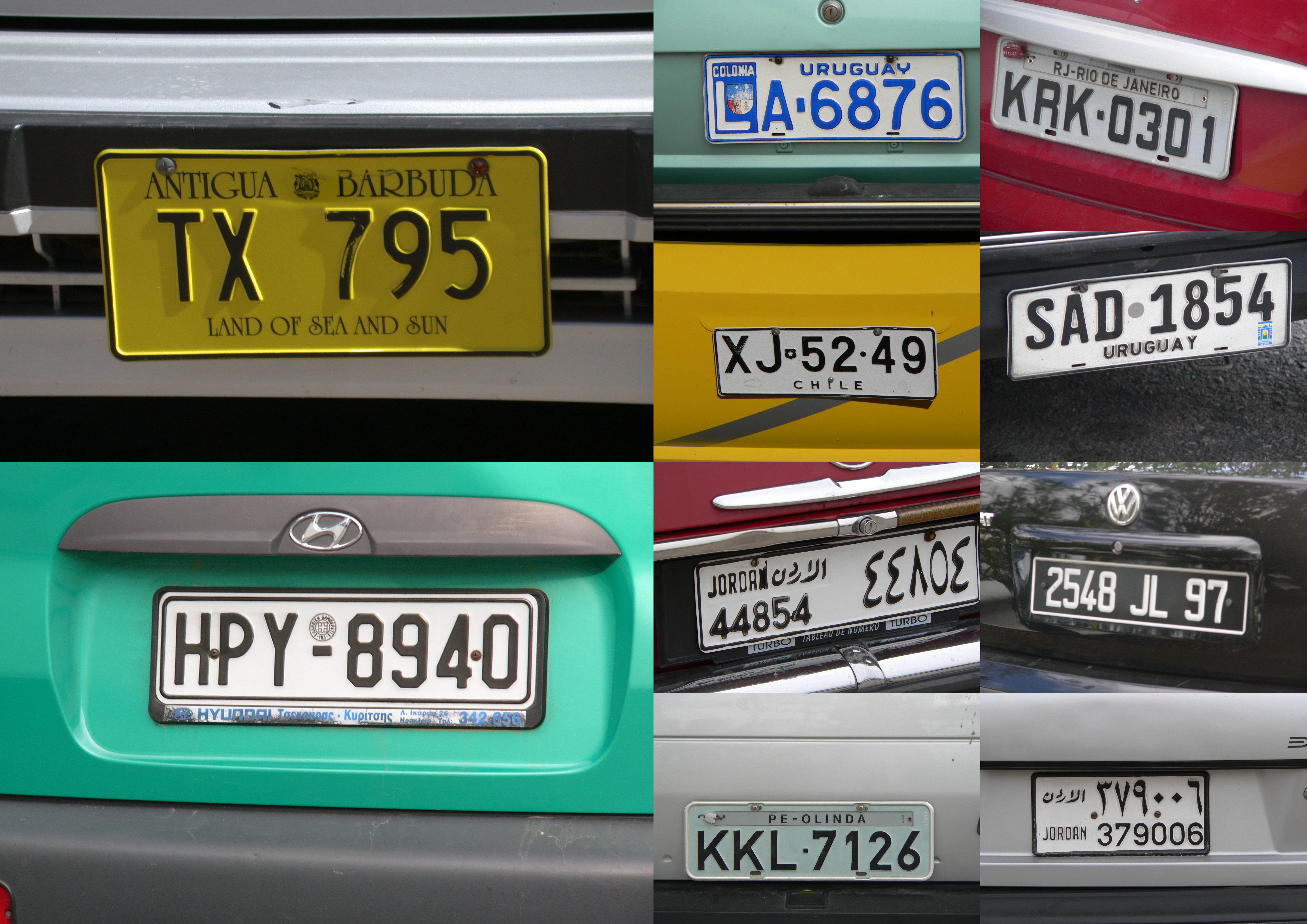My Brother the Traveler in Number plates